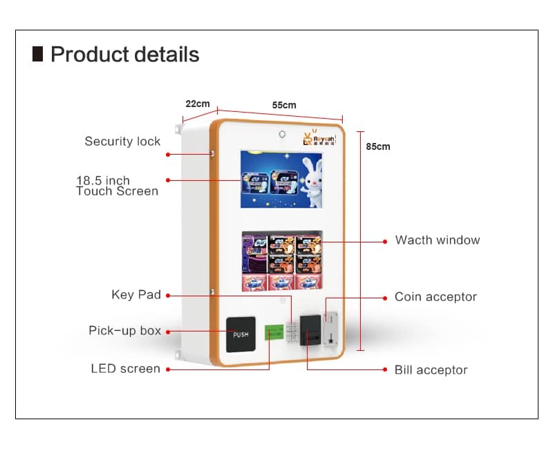 Sanitary Napkin Vending Machine - Reyeah
