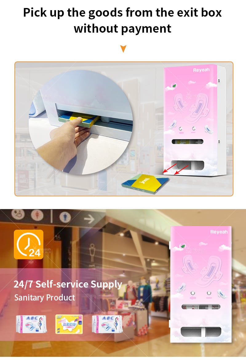 Battery Power Sanitary Napkin Vending Machine - Reyeah