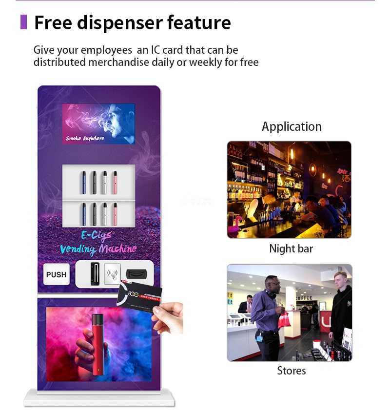 Stand Age Verification Vending Machine - Reyeah