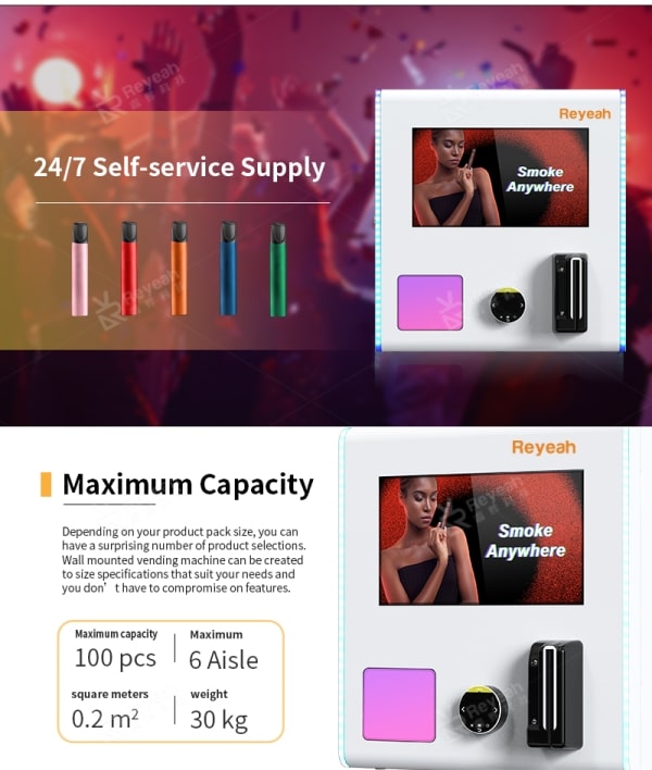 Cashless Countertop Age Verification Vending Machine - Reyeah