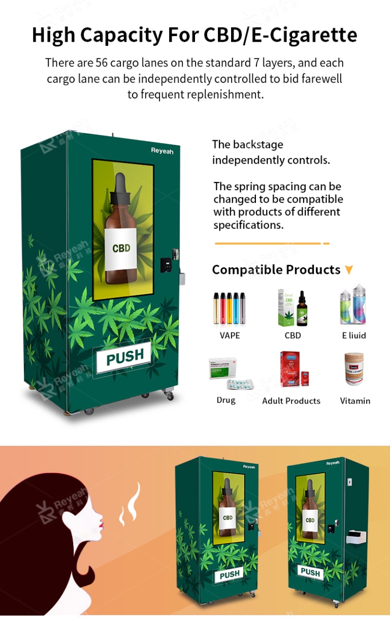 Age Verification Weed Vending Machine - Reyeah