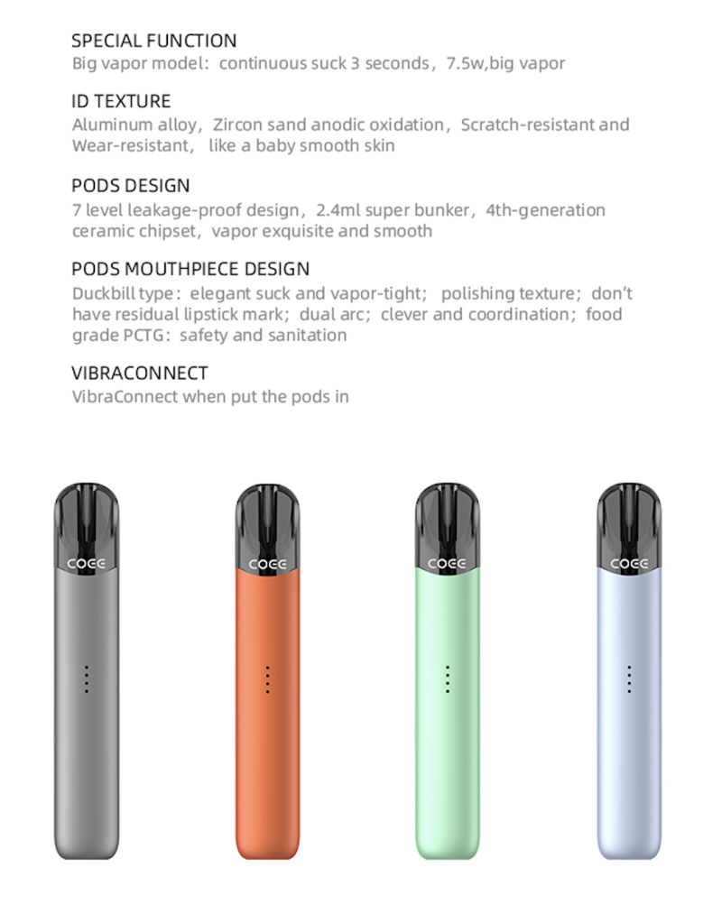 COEE Vape Manufacturer with Reyeah Vending Machine