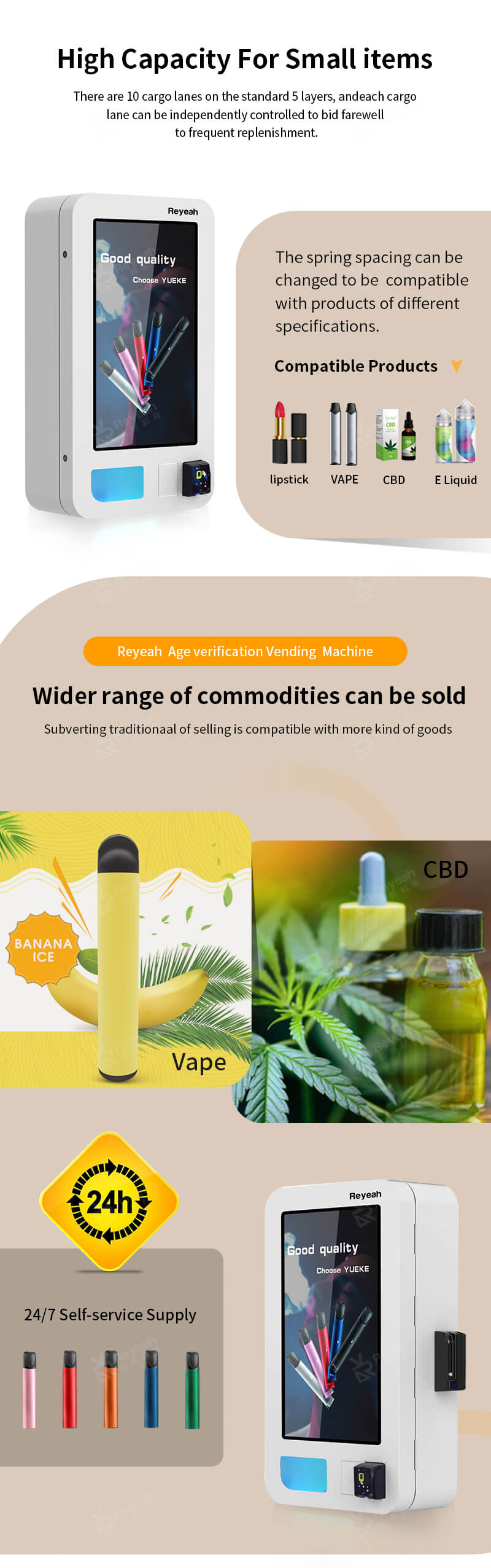 Vape Vending Machine Whosale - Reyeah