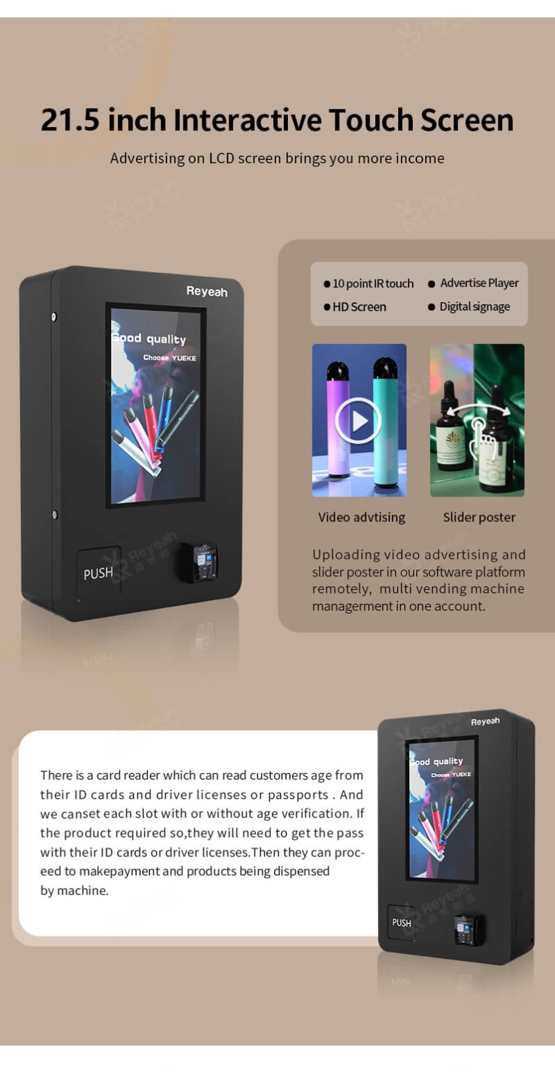Low-Cost Vending Machine With Cashless Payment- Reyeah