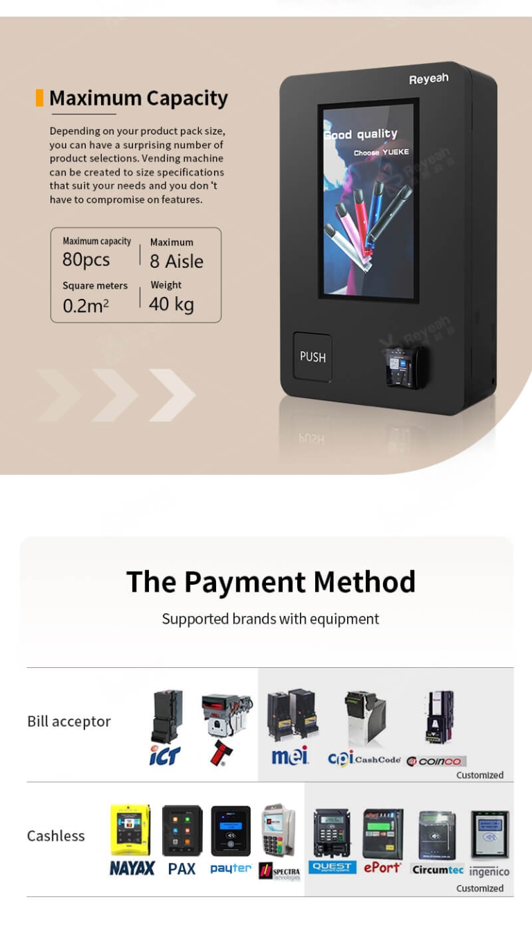 Low-Cost Vending Machine With Cashless Payment- Reyeah