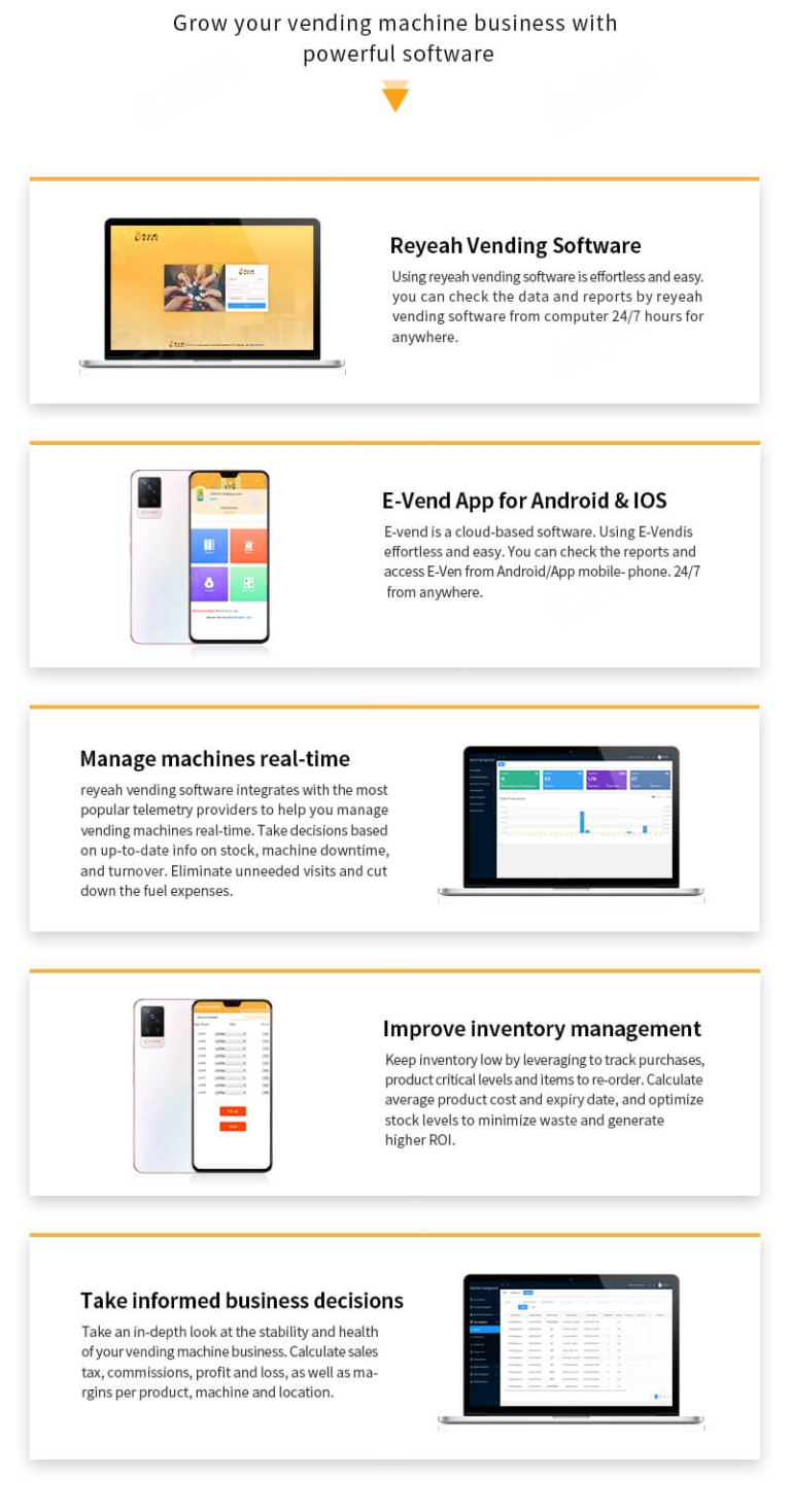 Vape Standing Vending Machine With Wheels-J12 - Reyeah