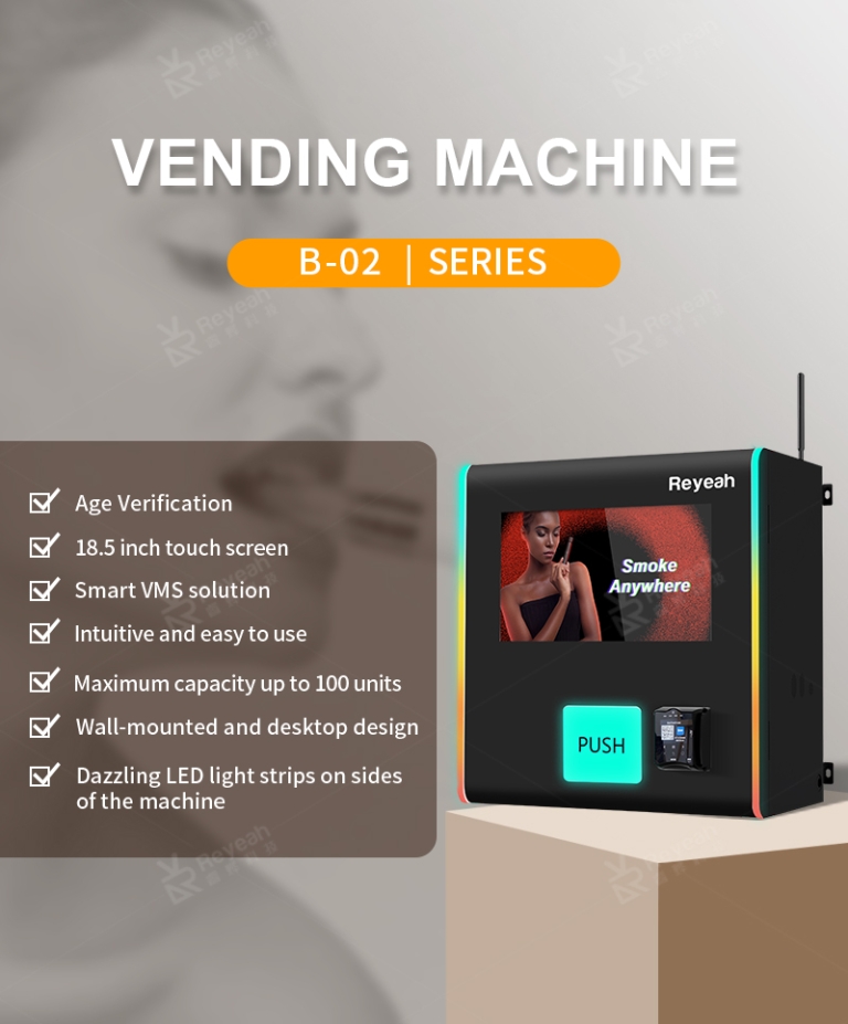 Wall Mounted Vending Machine B02 Pro With Touch Screen - Reyeah