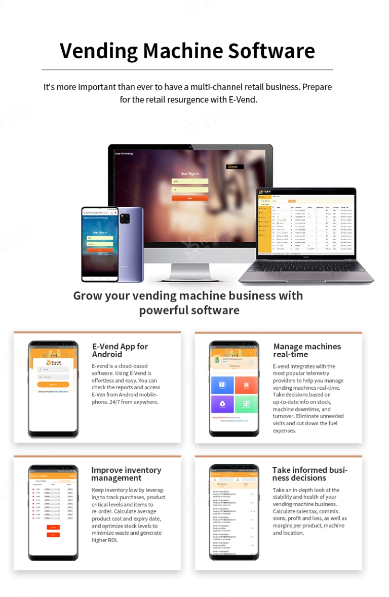 Smart Fridge Vending Machine Solution- Reyeah
