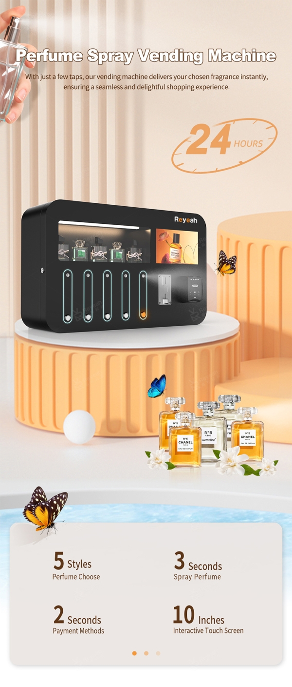 Enhanced Perfume Spray Vending Machine V-P02 Pro With Screen - Reyeah
