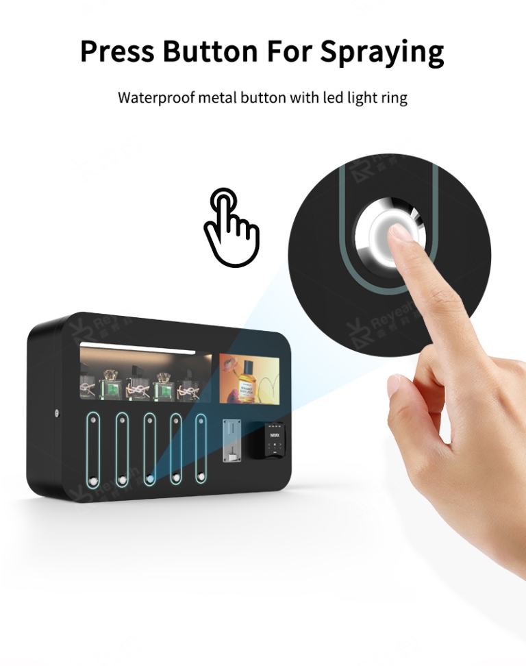 Enhanced Perfume Spray Vending Machine V-P02 Pro With Screen - Reyeah